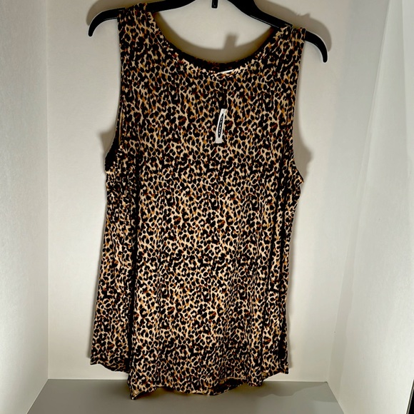 Old Navy | Tops | New Old Navy Leopard Print Sleeveless Shirt | Poshmark
